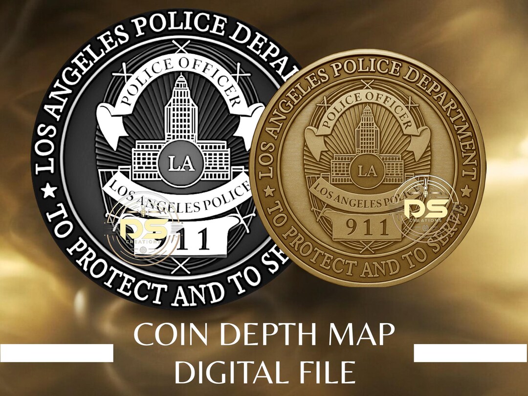 Coin Depth Map | Optimised Resolution PNG File | for Lightburn 3D Slice ...