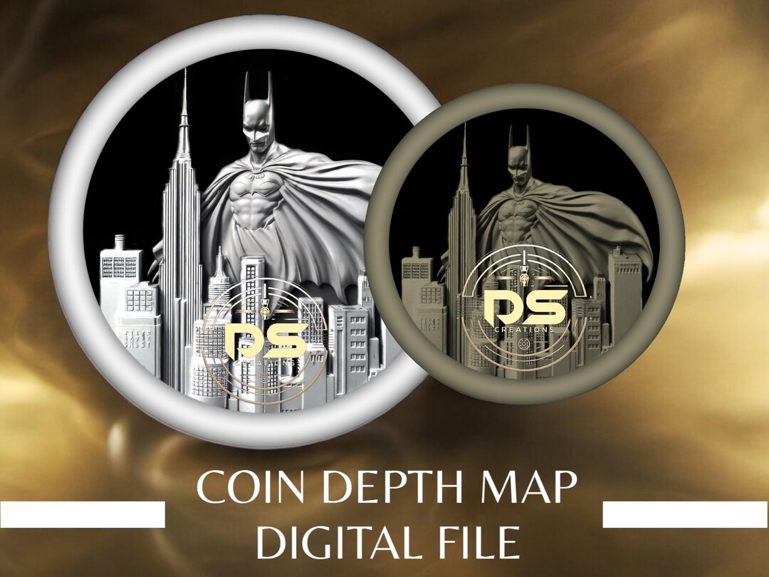 NEW Batman Depth Map File for Coin, Wood or Slate Engraving - Etsy