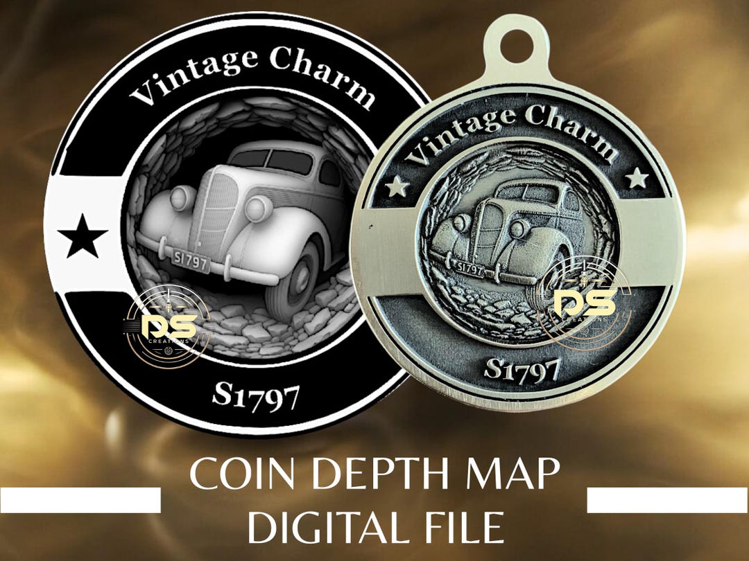 Coin Depth Map | Optimised Resolution Lightburn File | for Lightburn 3D ...