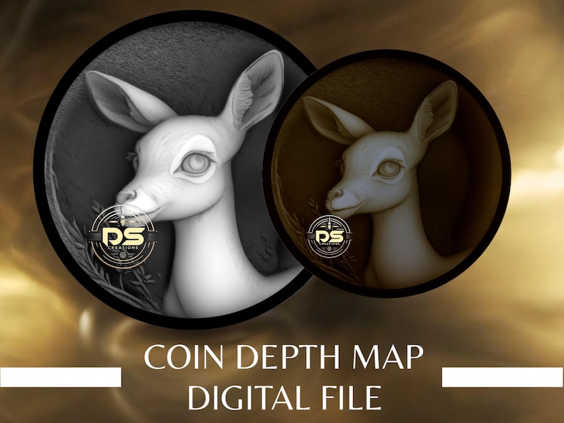 Coin Depth Map | Optimised Resolution PNG File | for Lightburn 3D Slice ...