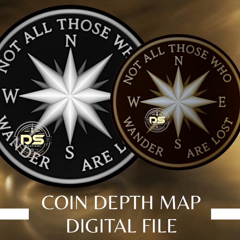 Compass Coin - Etsy