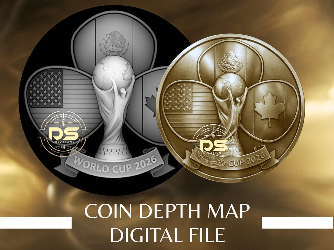 Coin Depth Map | Optimised Resolution PNG File | for Lightburn 3D Slice ...