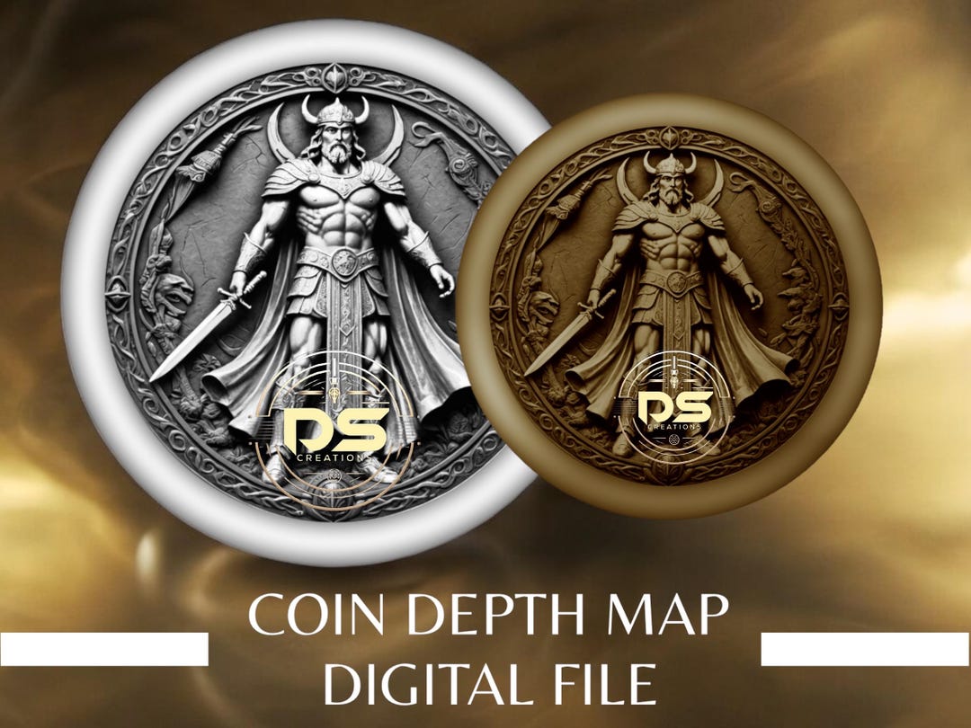 Warrior Depth Map File for Coin, Wood or Slate Engraving - Etsy