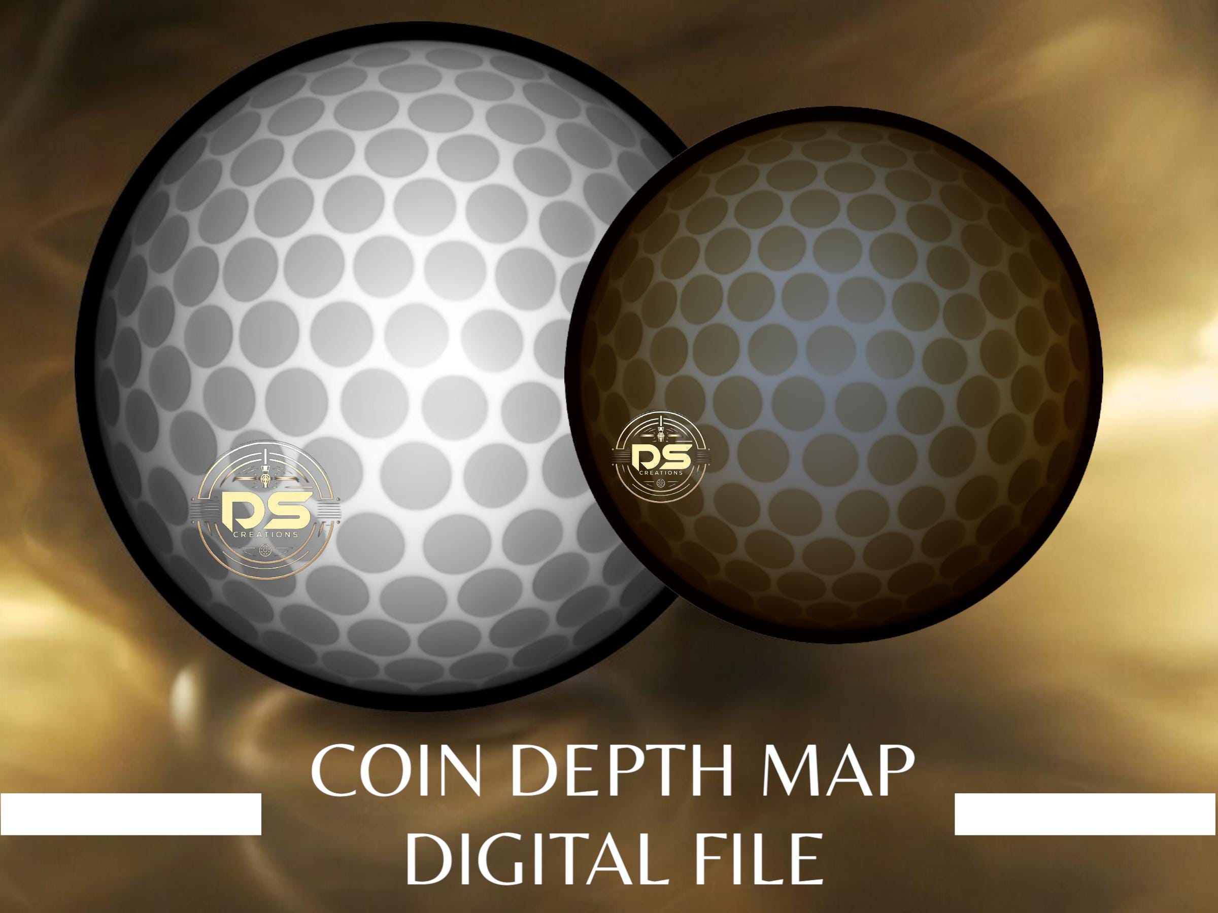 Coin Depth Map | Optimised Resolution PNG File | for Lightburn 3D Slice ...