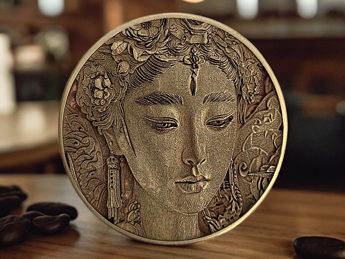 Flower Lady Depth Map File for Coin, Wood or Slate Engraving - Etsy