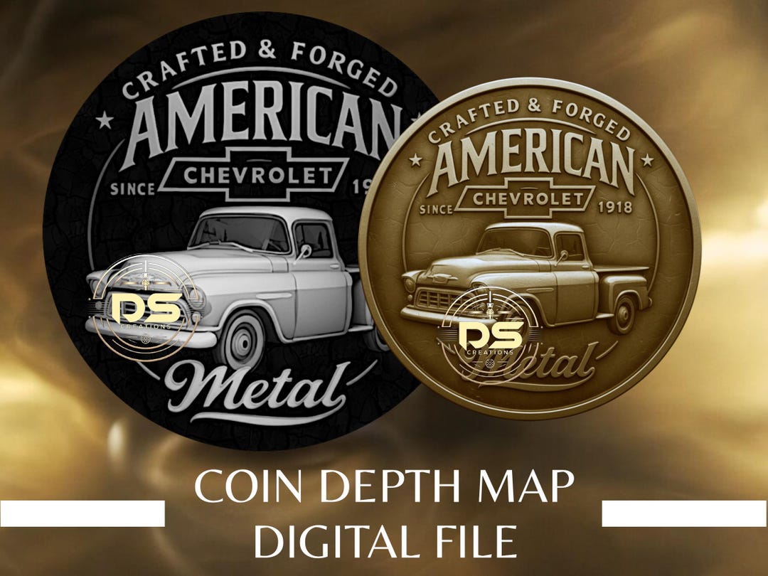 Coin Depth Map | Optimised Resolution Lightburn File | for Lightburn 3D ...