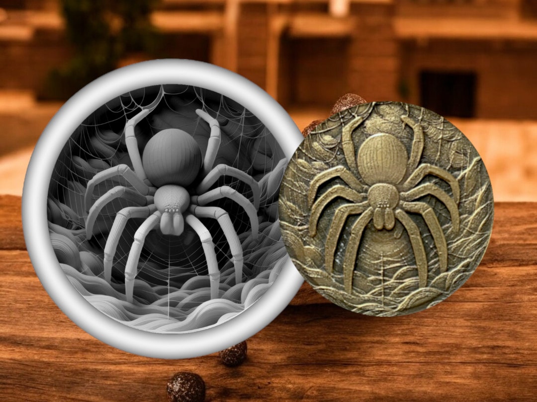 Spider Depth Map File for Coin, Wood or Slate Engraving - Etsy