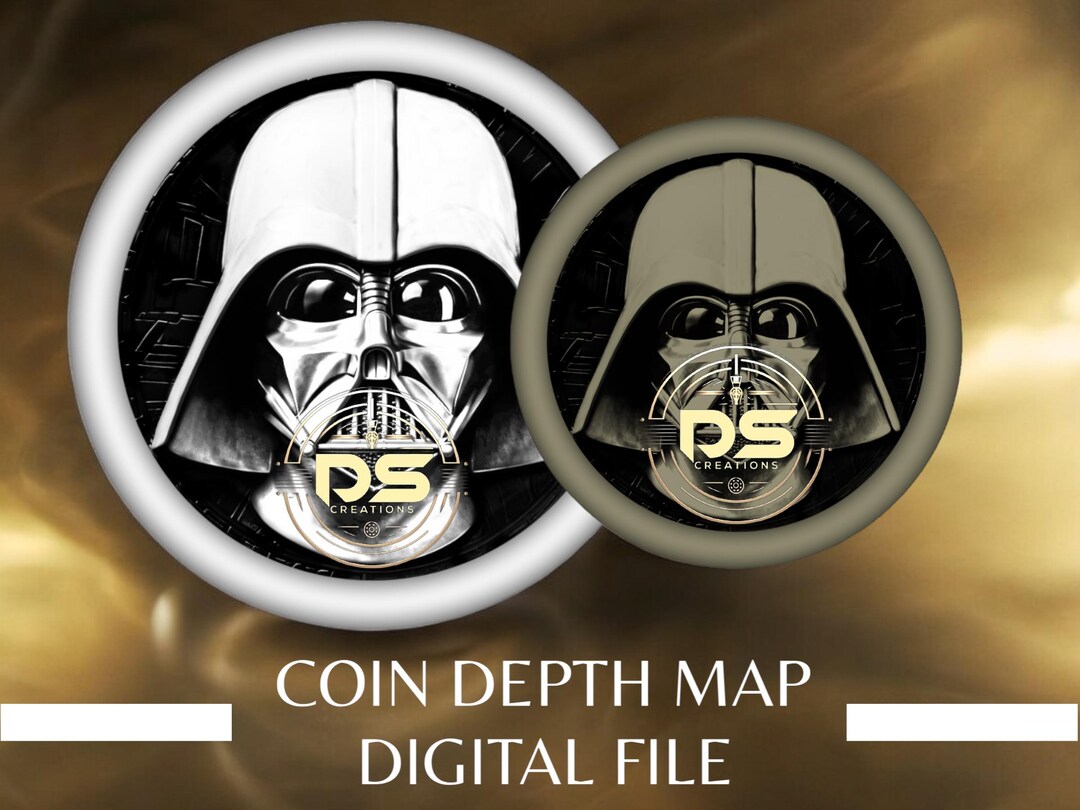 Darth Vader Depth Map File for Coin, Wood or Slate Engraving - Etsy