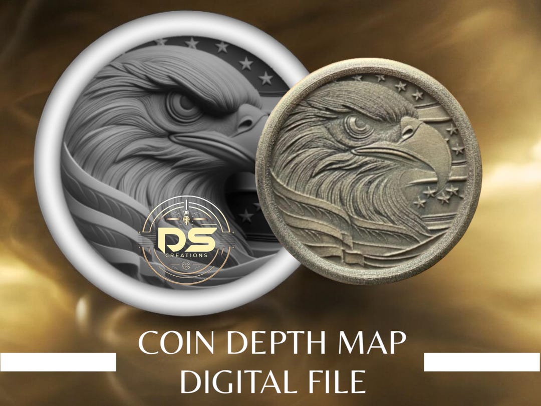 USA Eagle | '3D' Deep Engrave Grayscale Coin Depth Map | PNG ... USA Eagle | '3D' Deep Engrave Grayscale Coin Depth Map | PNG ...