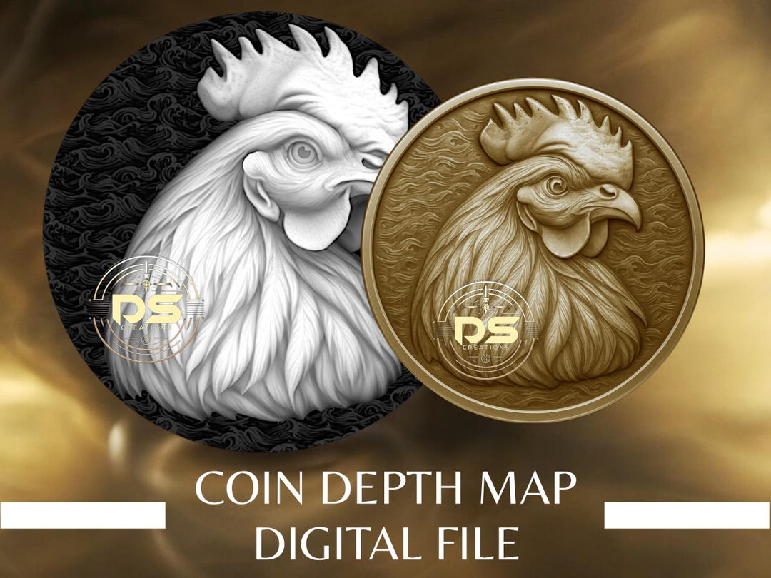 Coin Depth Map | Optimised Resolution PNG File | for Lightburn 3D Slice ...