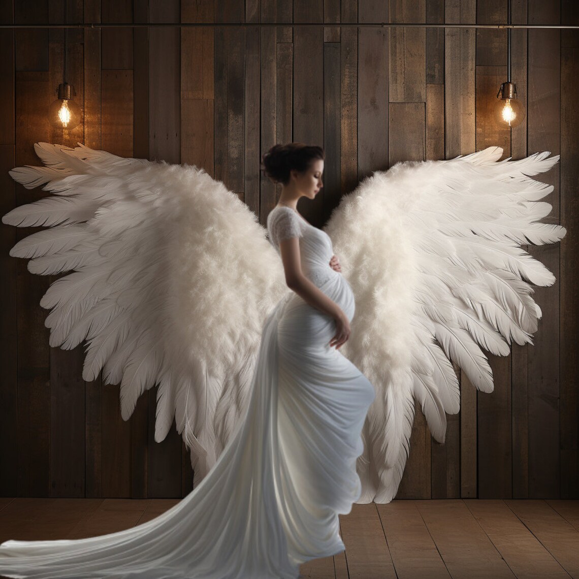 Beautiful Rustic Angel Wings for the Perfect Backdrop - Etsy