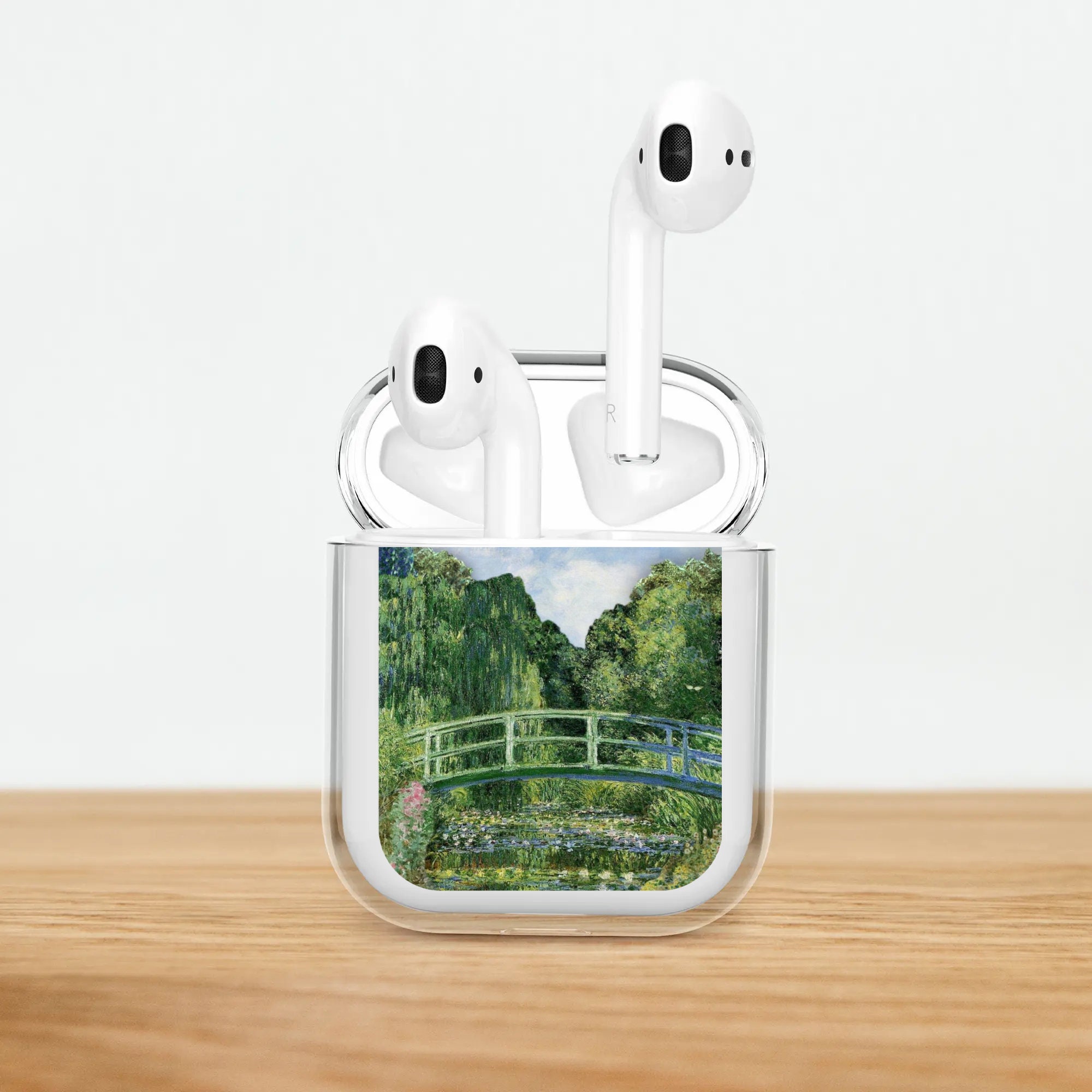 Painting Aesthetic Design Earbuds Case Claude Monet Protective Cover ...