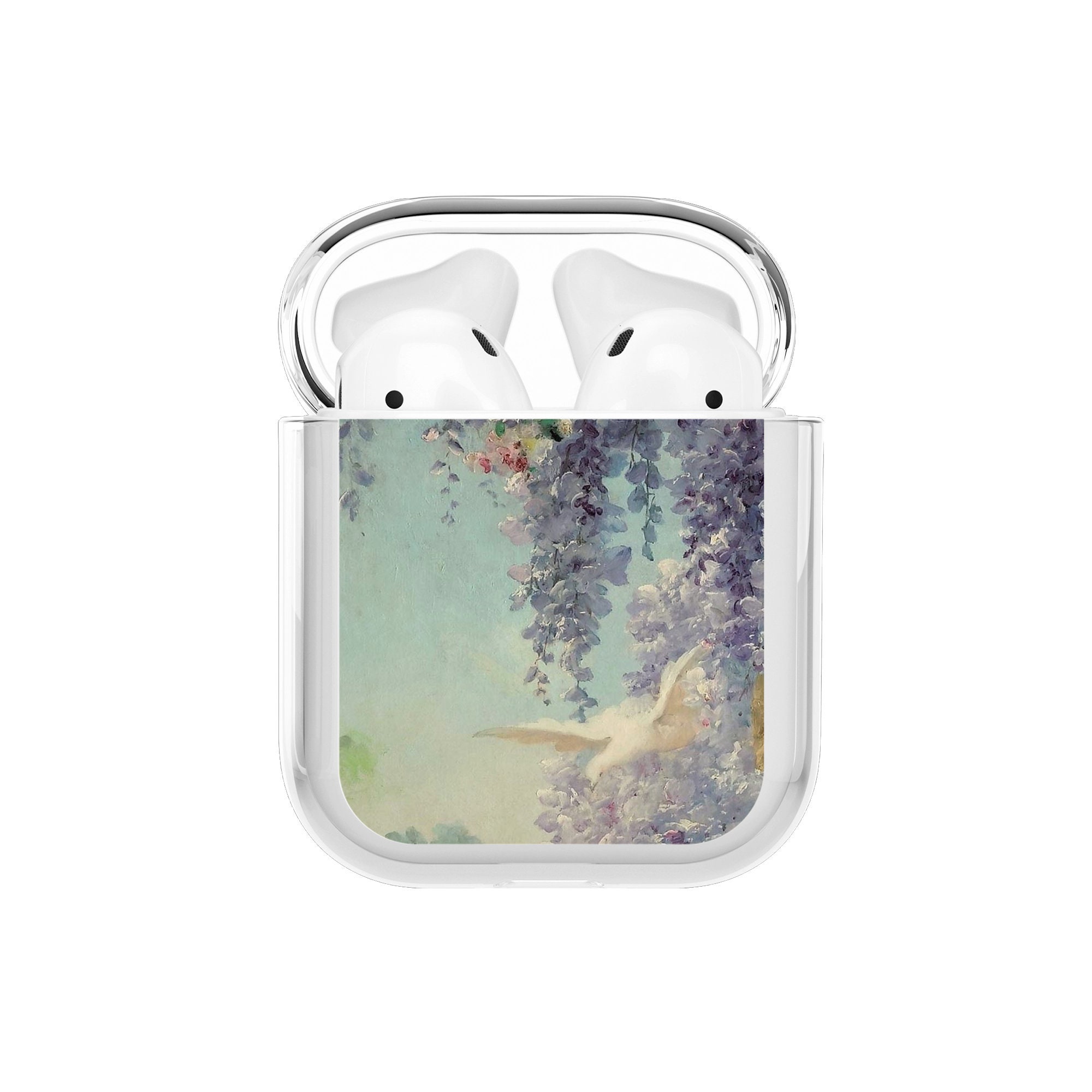Painting Aesthetic Design Earbuds Case Claude Monet Protective Cover ...