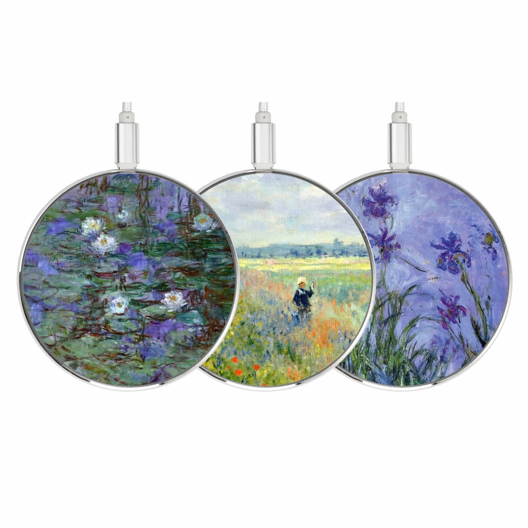 Claude Monet Painting Mobile Charger 15W Wireless Charging Monet Pad ...