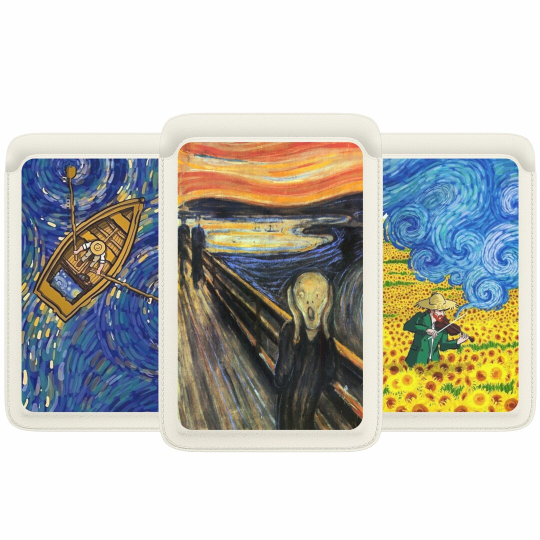 Vincent Van Gogh Magsafe Wallet, Magnetic Leather the Scream Card ...