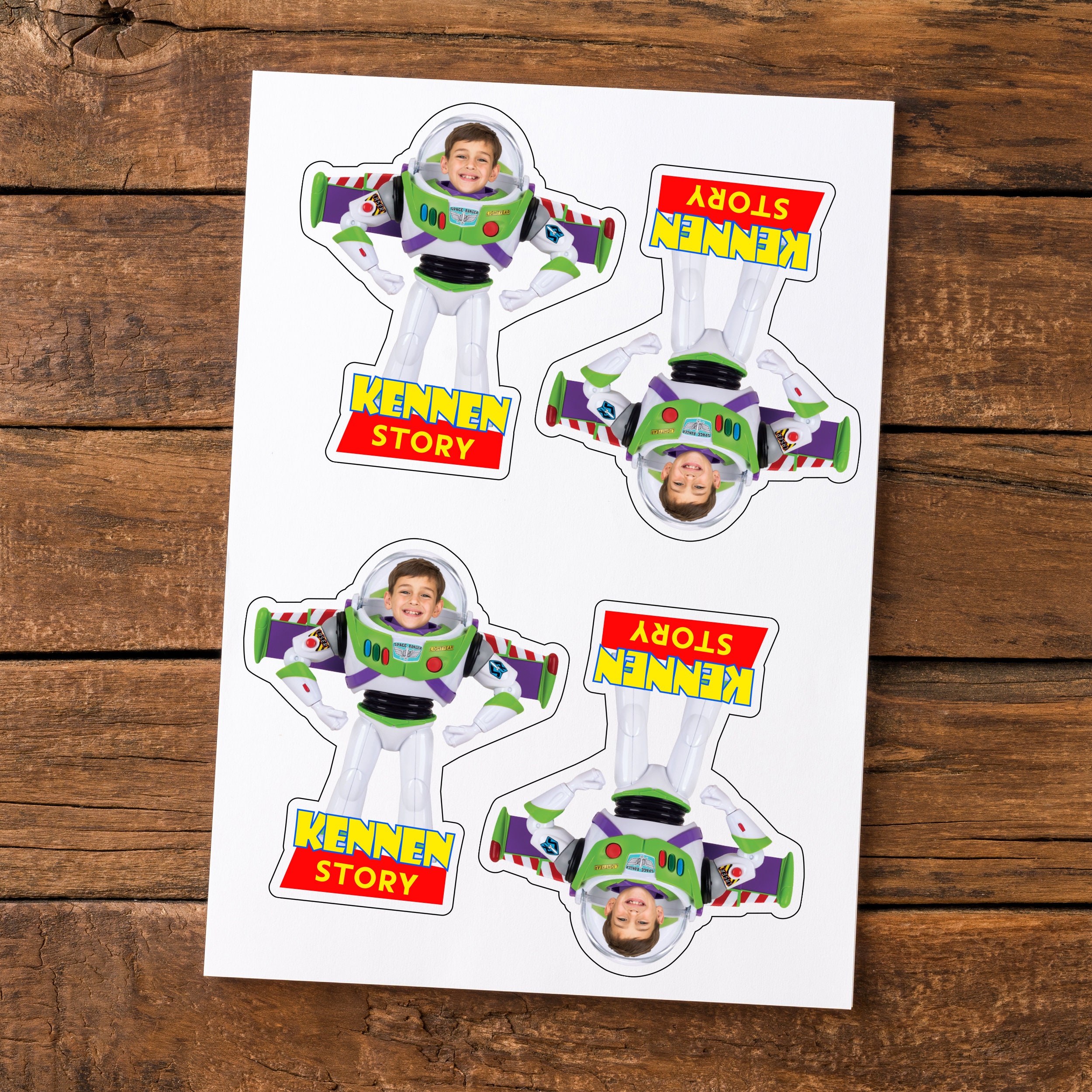 Custom Buzz Lightyear Cupcake Topper, Toy Story Face Cake Topper, Toy ...