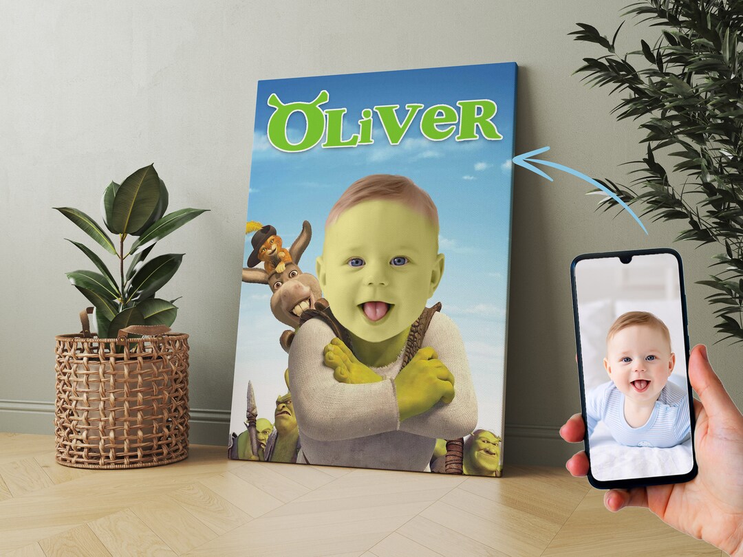 Custom Shrek Portrait, Fun Anime Portrait, Custom Digital Artwork ...