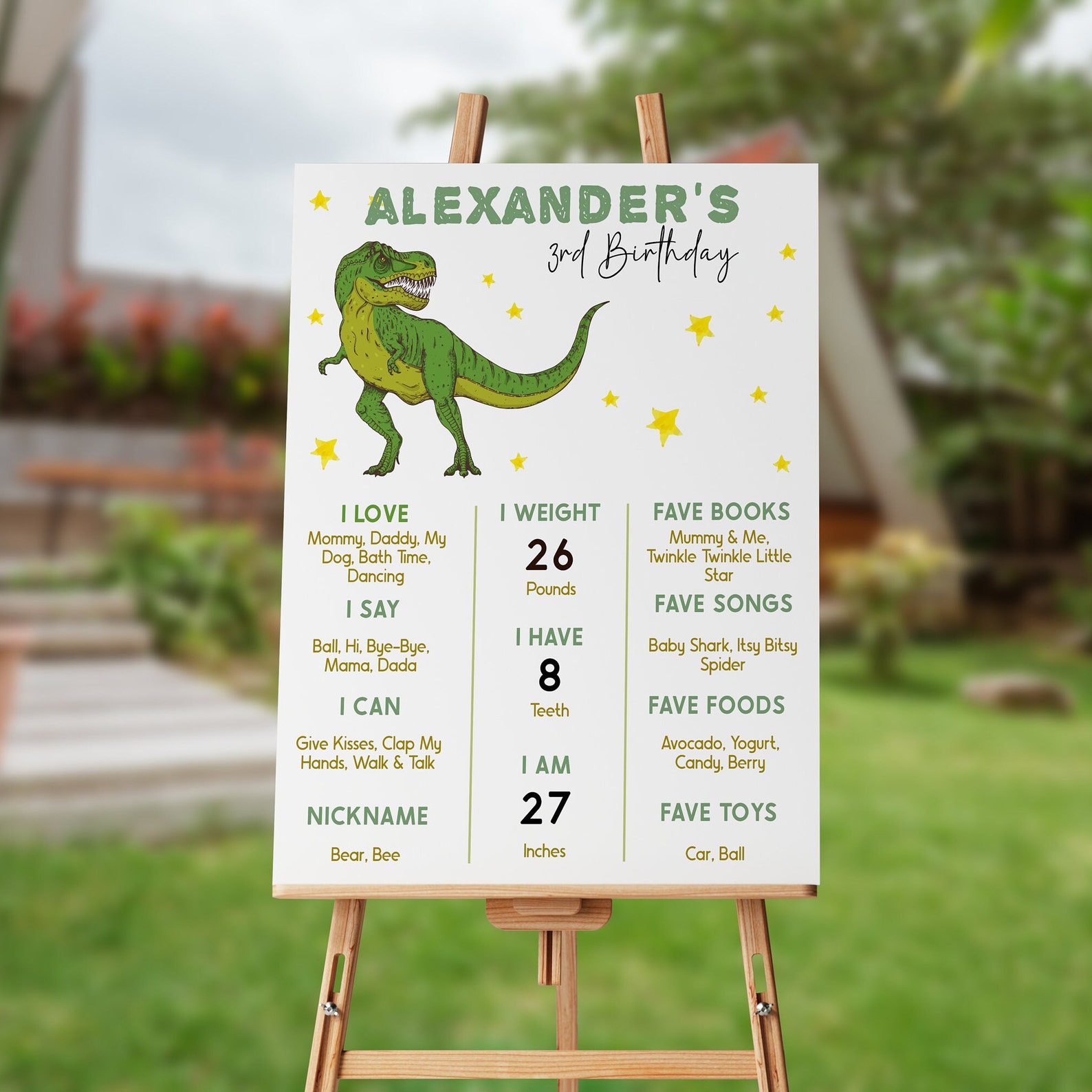 Editable Three Rex Milestone Sign 3rd Birthday Milestone Poster Third ...
