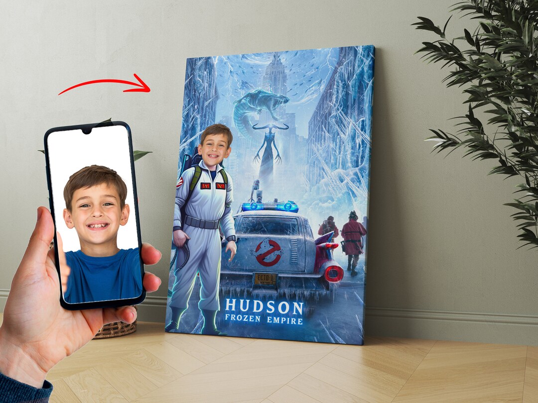 Custom Ghost Portrait for Kids: Spooky Halloween Wall Art (digital ...