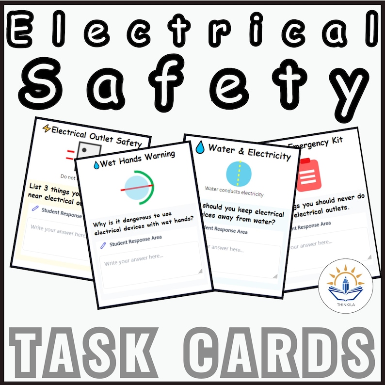 Electrical Safety Task Cards | STEM Science Activities | Digital ...