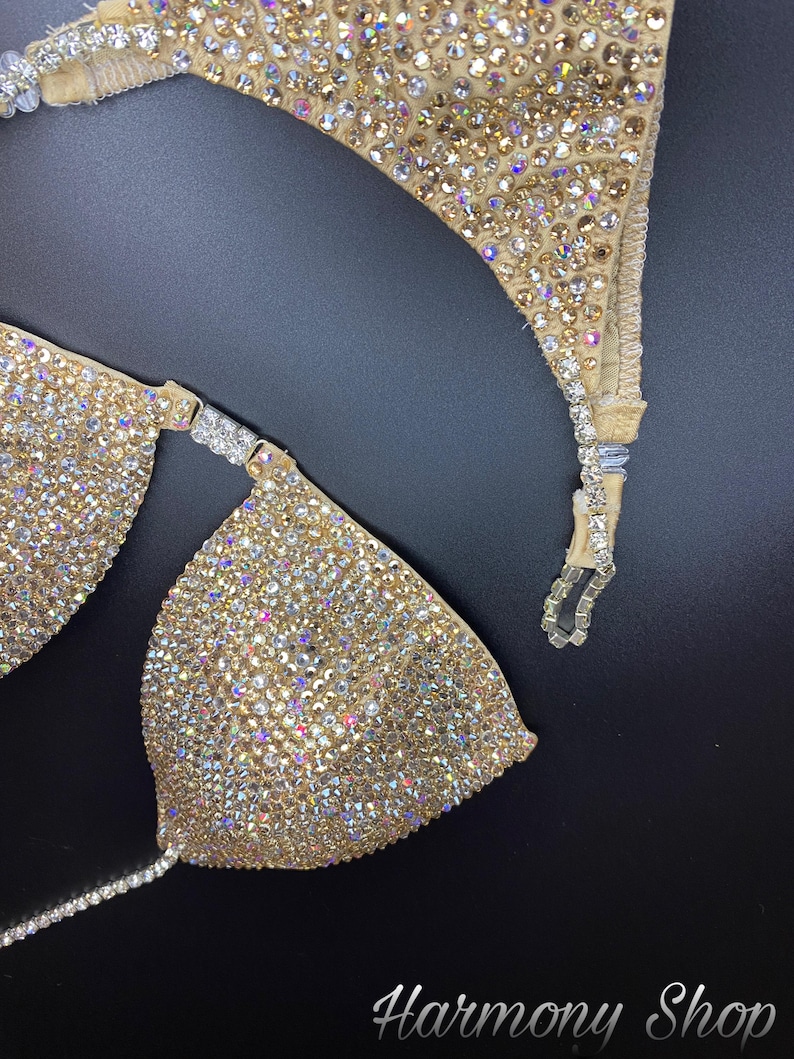 Gold Crystal Bikini,figure Bikini, Bikini Suit, Competition Bikini ...