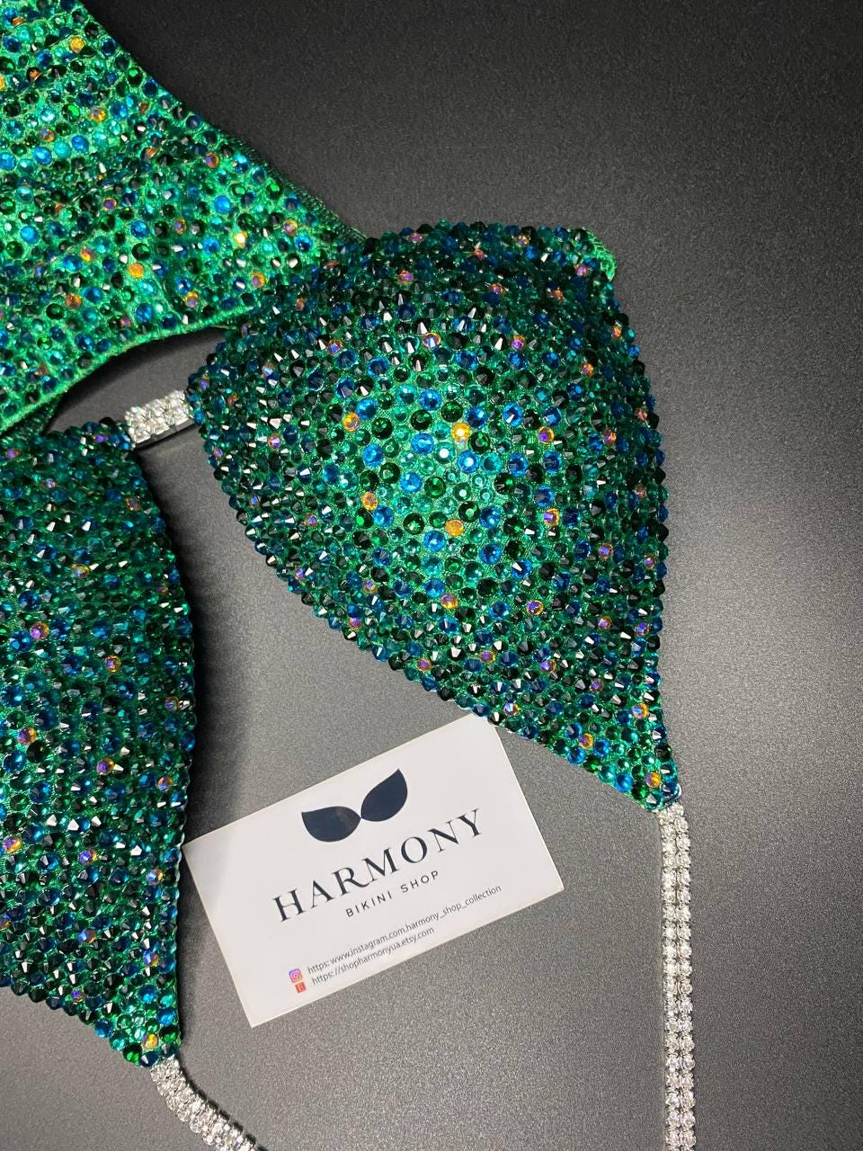 Green Bikini Set,figure Bikini, Bikini Suit, Competition Bikini, Wellness Competition Bikini ...