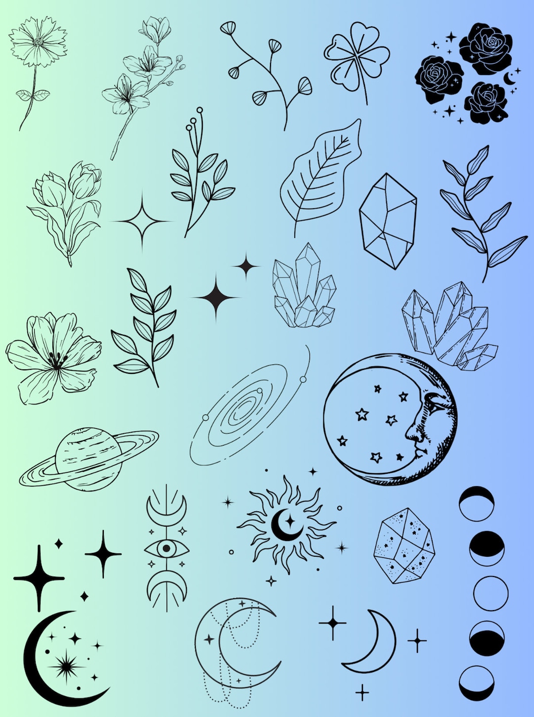 Mini Tatto Flash, Small Tattoo, Finger Tatto Draw, Tattoo Drawing ...