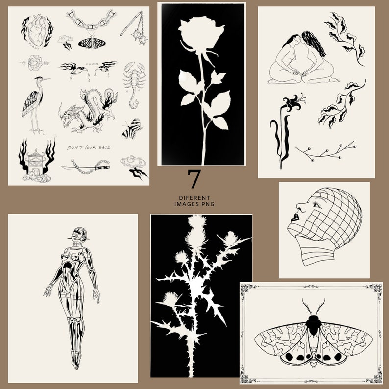 Pack 7 Different Designs to Create Your Wall, Seven Different Designs ...