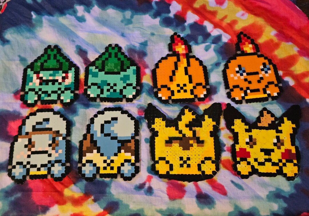 Pokemon Butt / Face 8pc Magnet Set 1st Gen Starters Pikachu W/ Order ...