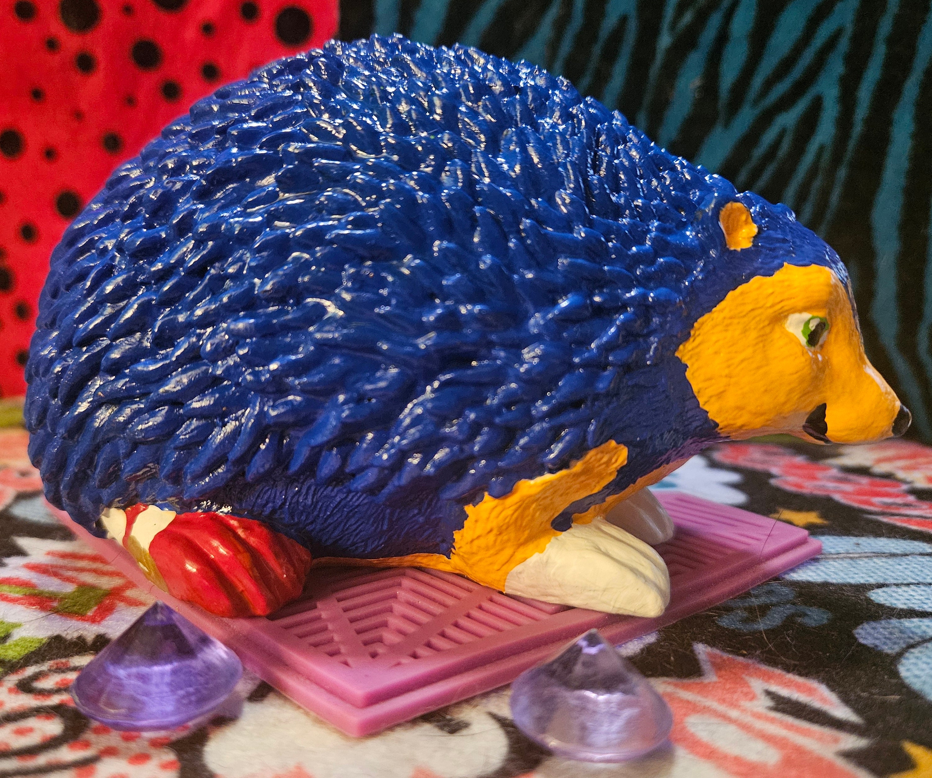 Sonic the Hedgehog Realistic Sonic Statue With Chaos Emerald Mat & X2 ...