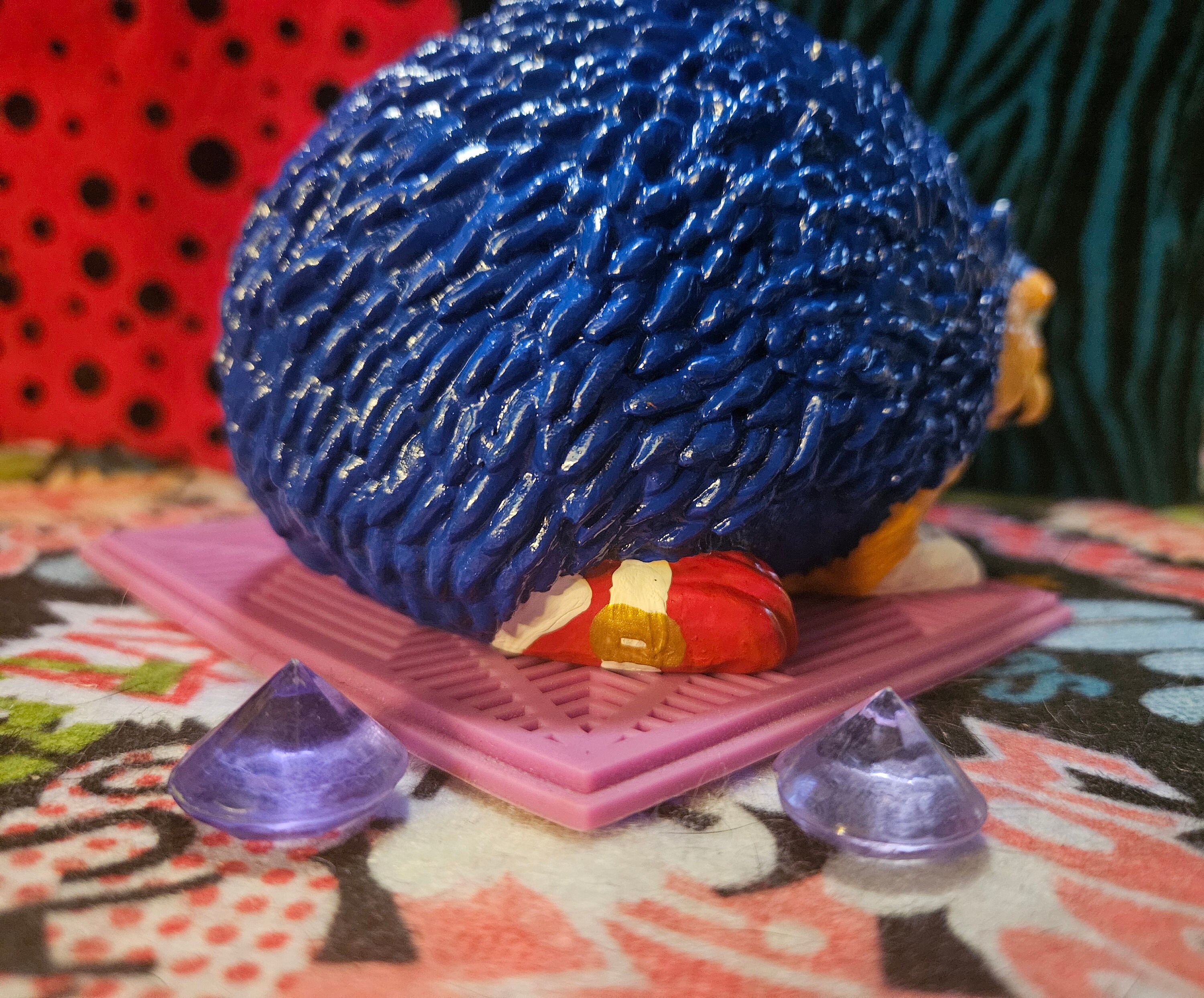 Sonic the Hedgehog Realistic Sonic Statue With Chaos Emerald Mat & X2 ...