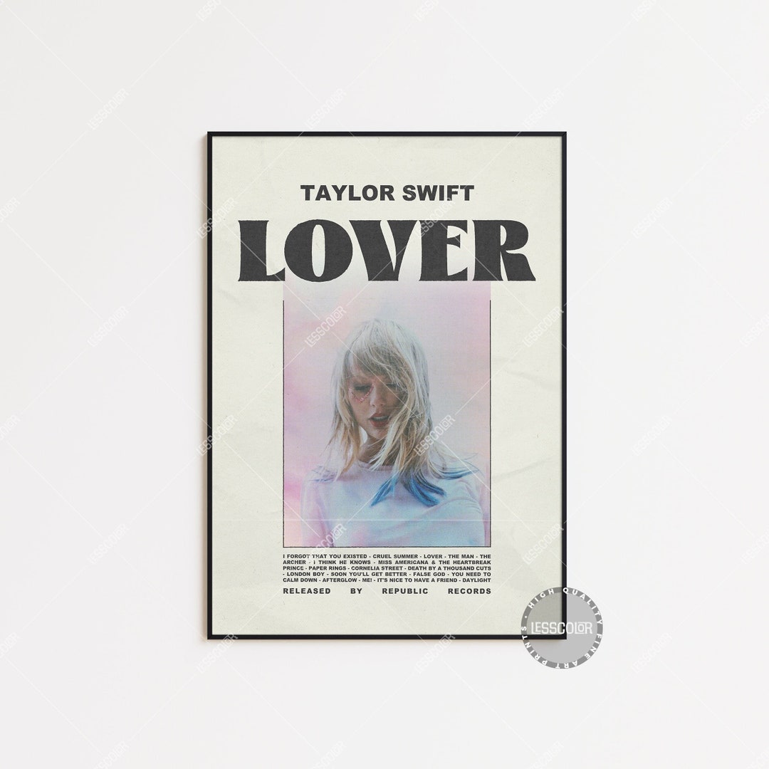 Taylor Swift Posters / Lover Poster / Album Cover Poster, Poster Print ...