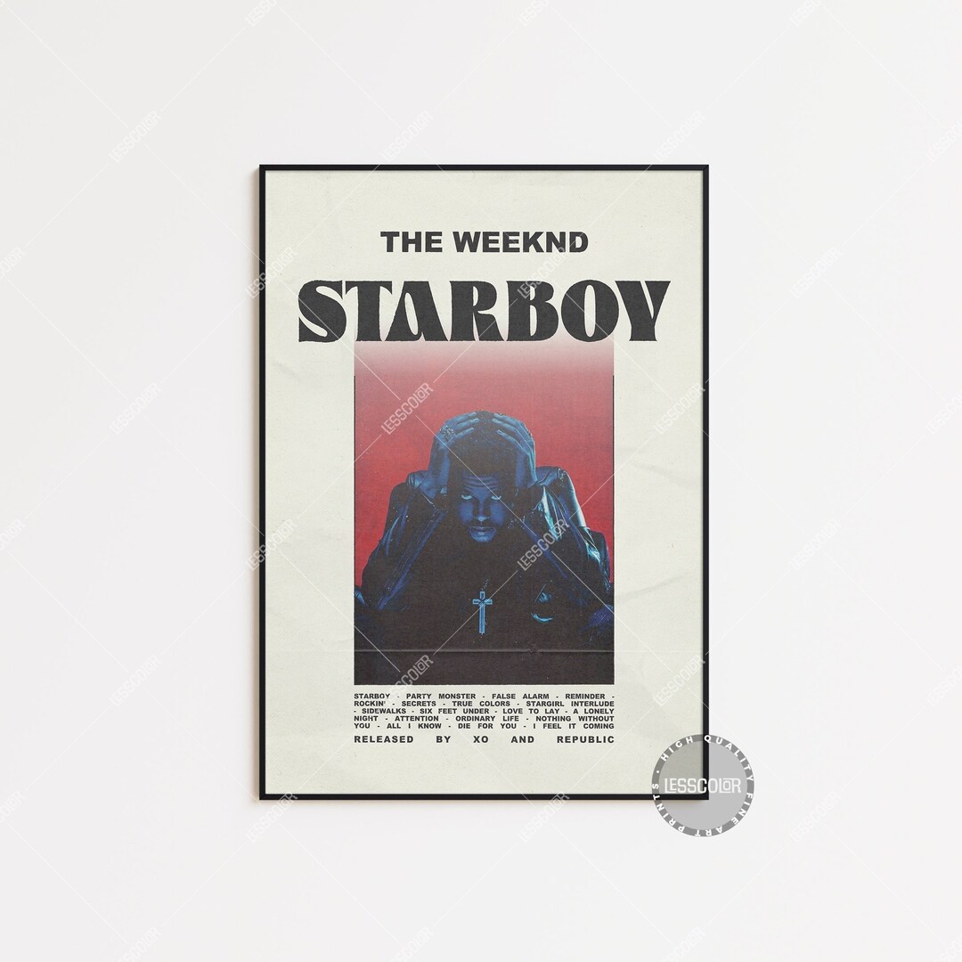 The Weeknd Posters / Starboy Poster / the Weeknd, Starboy, Album Cover ...