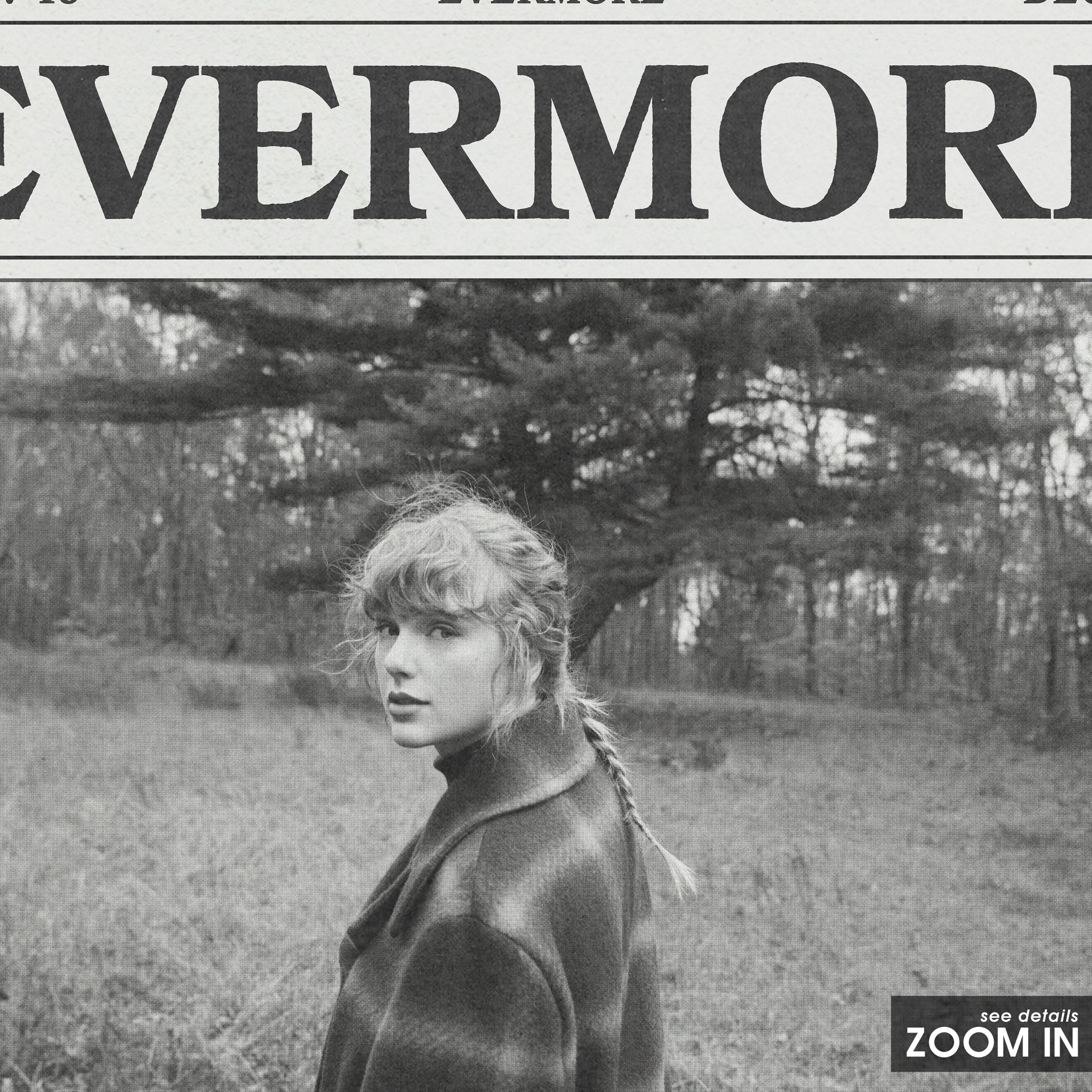 Taylor Swift Retro Newspaper Print, Evermore Poster, Evermore Lyrics ...