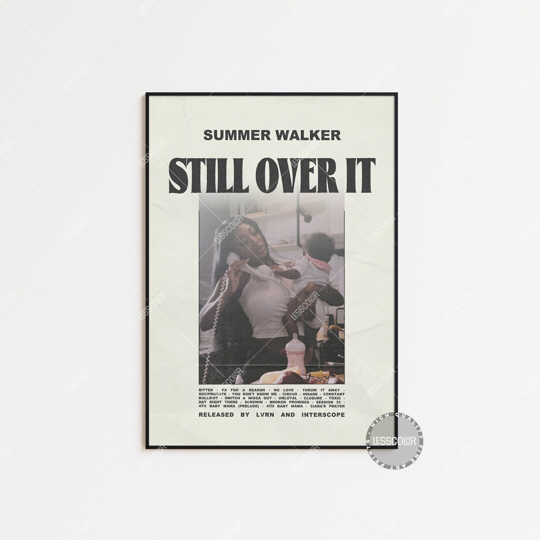 Summer Walker Posters Still Over It Poster Summer Walker, Over It ...