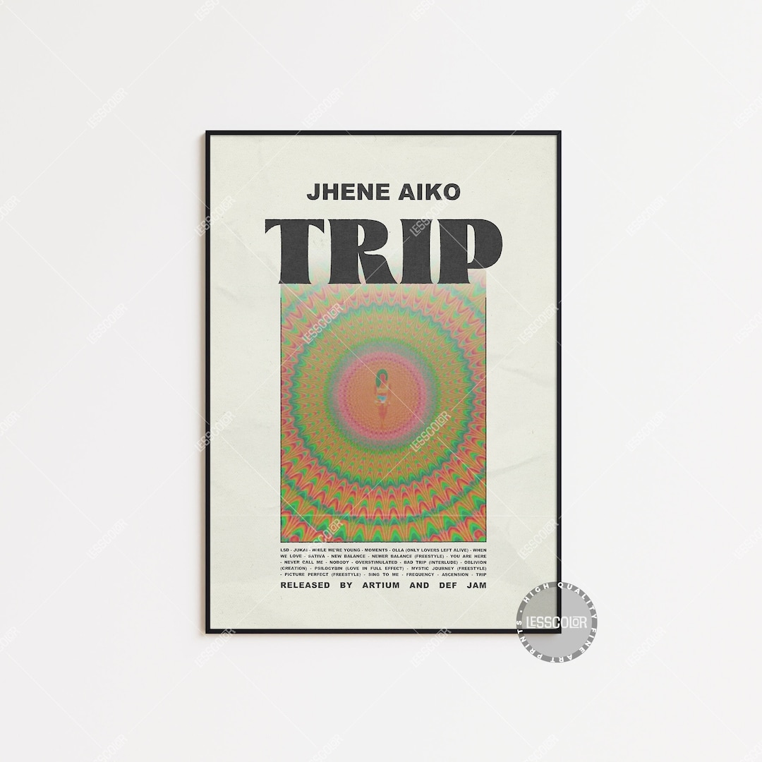 Jhene Aiko Poster / Jhene Aiko Trip Poster / Jhene Aiko / Trip / Album ...