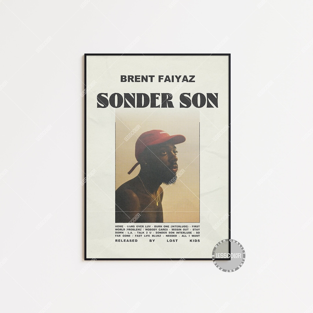 Brent Faiyaz Posters / Sonder Son Poster, Tracklist Album Cover Poster ...