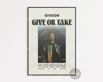 Giveon Posters / Give or Take Poster / Blonde Tracklist / Album Cover ...