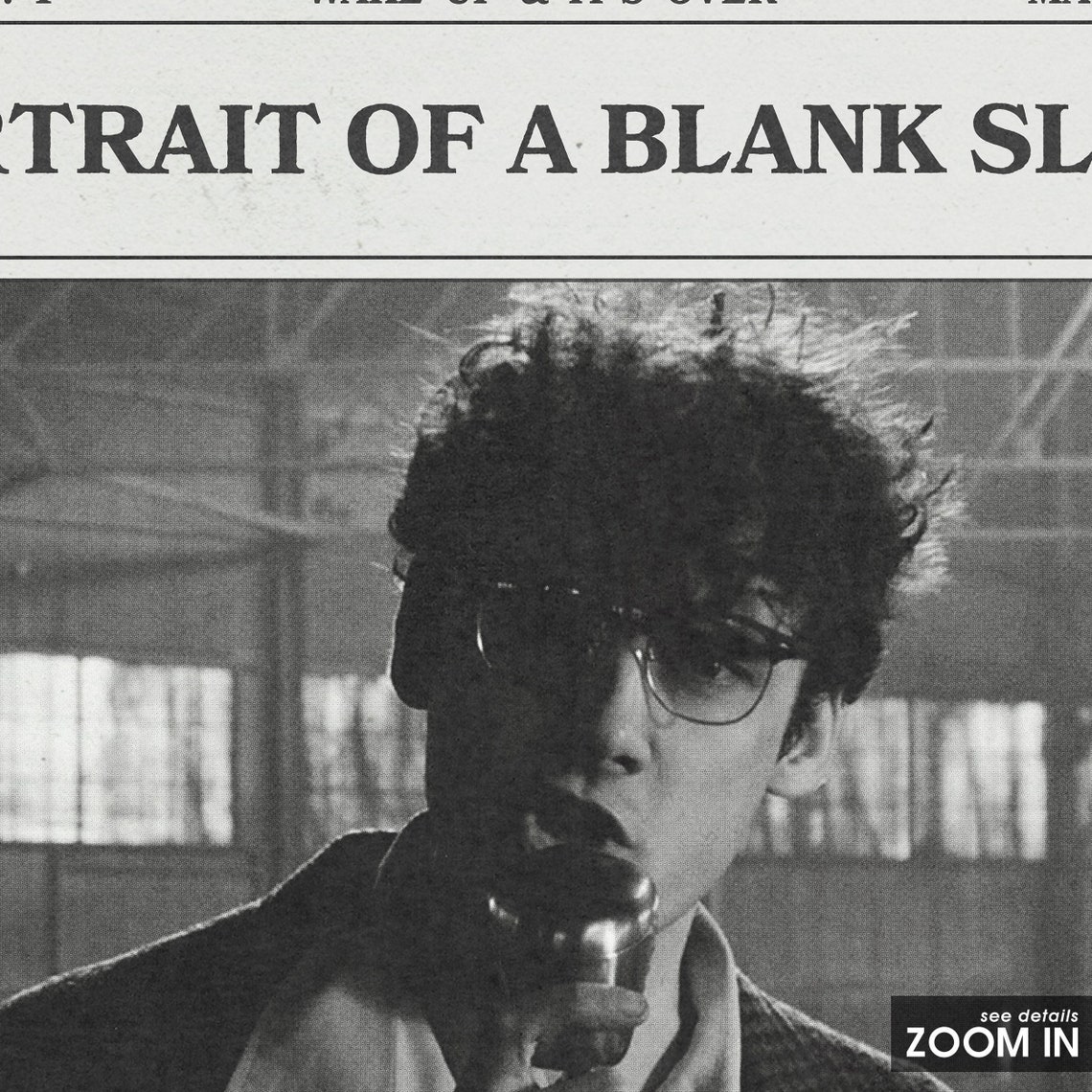 Lovejoy Retro Newspaper Print, Portrait of a Blank Slate Poster ...