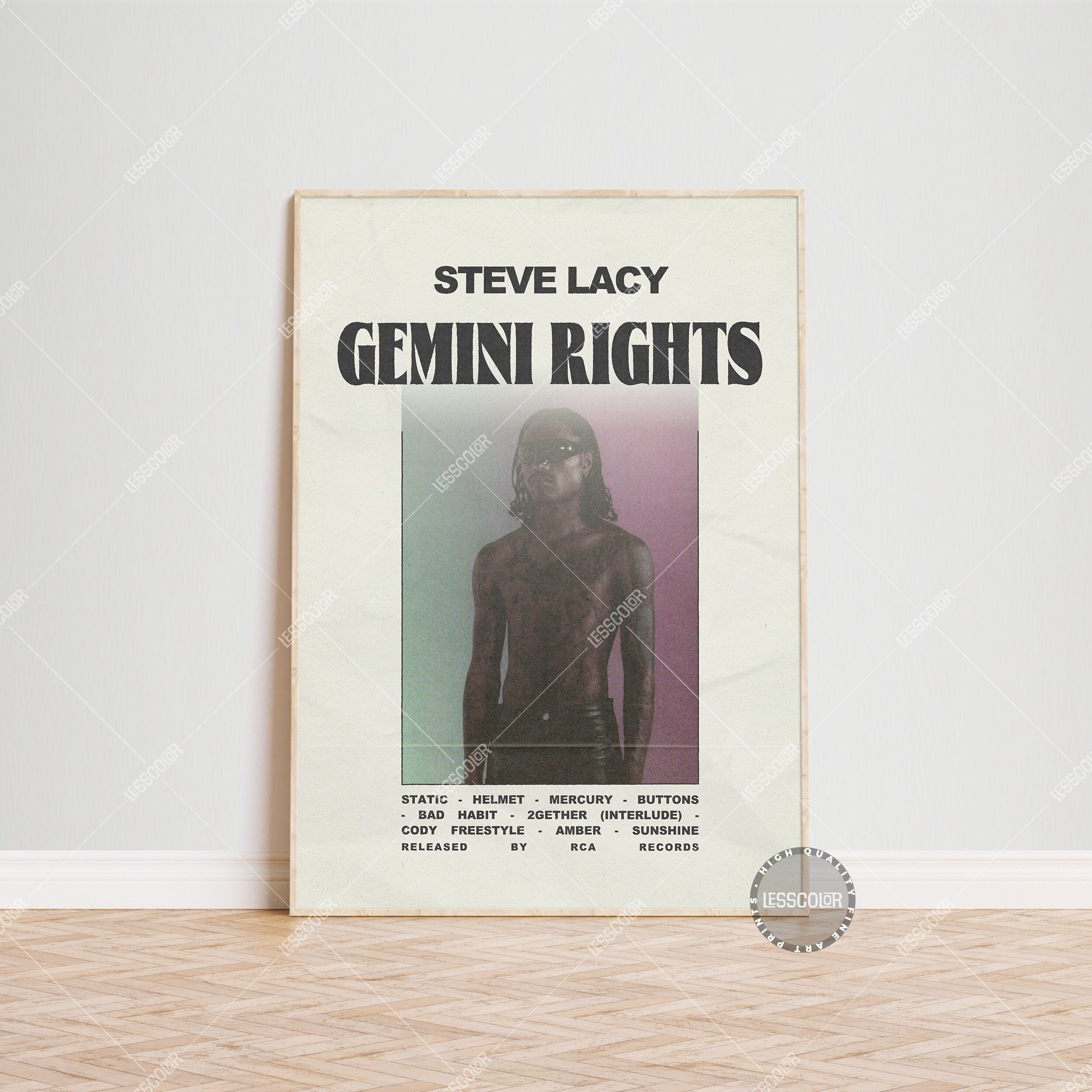 Steve Lacy Posters / Gemini Rights Poster, Tracklist Album Cover Poster ...