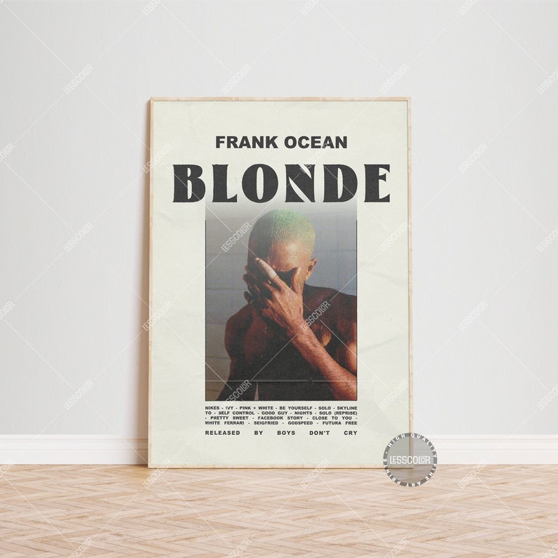 Frank Ocean Posters / Blonde Poster / Blonde Tracklist / Album Cover ...