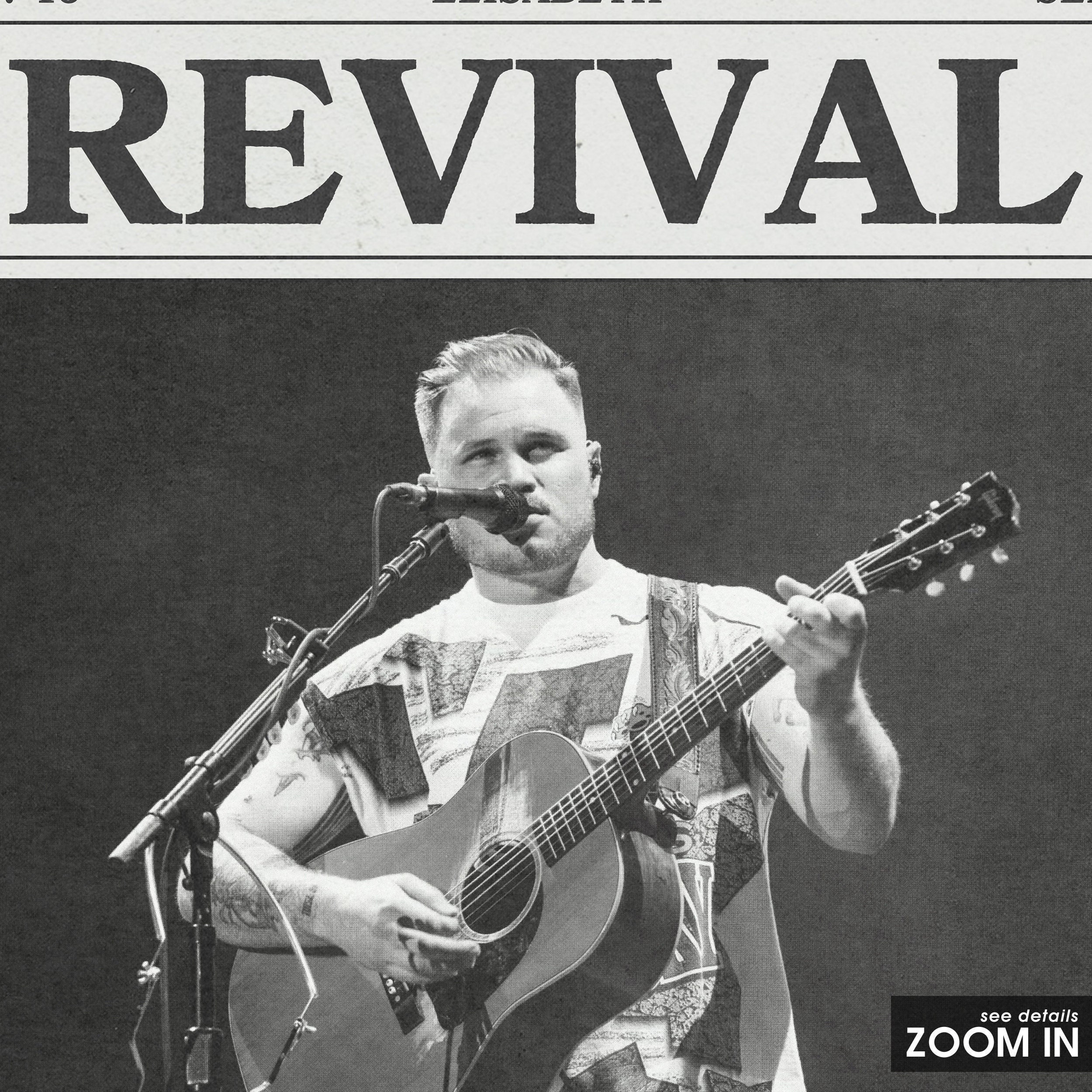 Zach Bryan Retro Newspaper Print Revival Poster Revival Lyrics Print Zach Bryan Retro Newspaper Print Revival Poster Revival Lyrics Print
