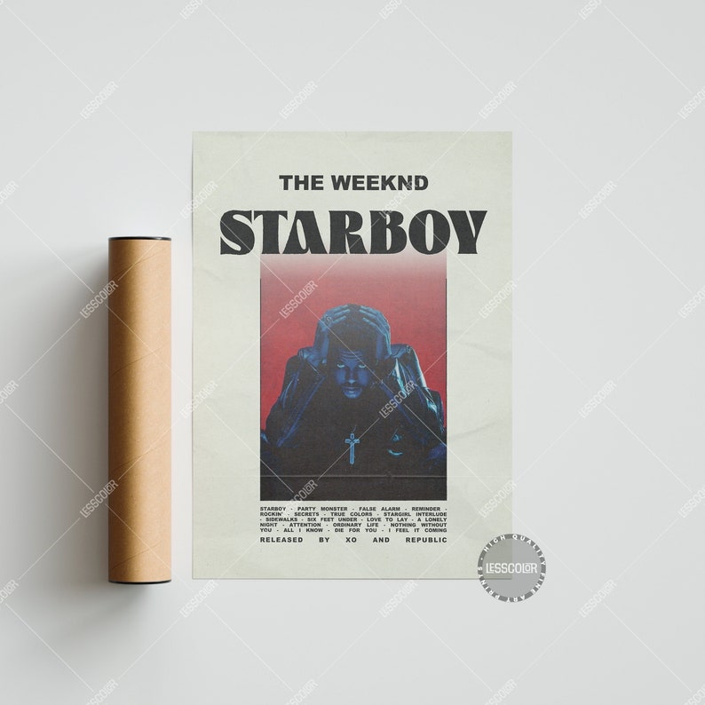 The Weeknd Posters / Starboy Poster / the Weeknd, Starboy, Album Cover ...
