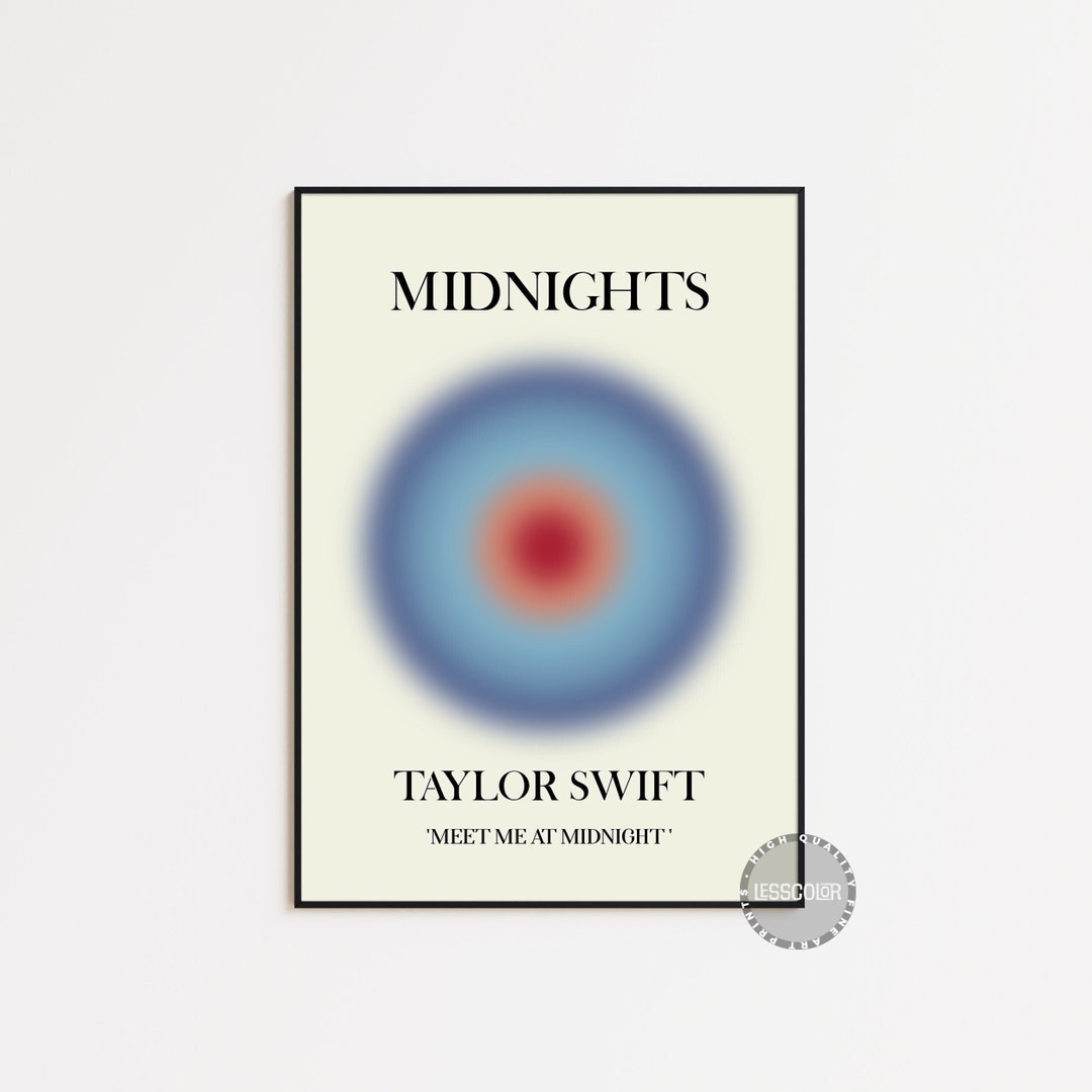 Taylor Swift Posters / Midnights Poster / Album Cover Poster, Gradient ...
