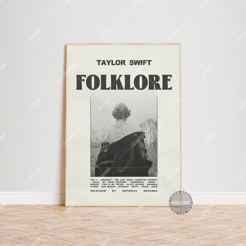 Taylor Swift Posters / Folklore Poster, Album Cover Poster, Poster Print Wall Art, , Evermore ...