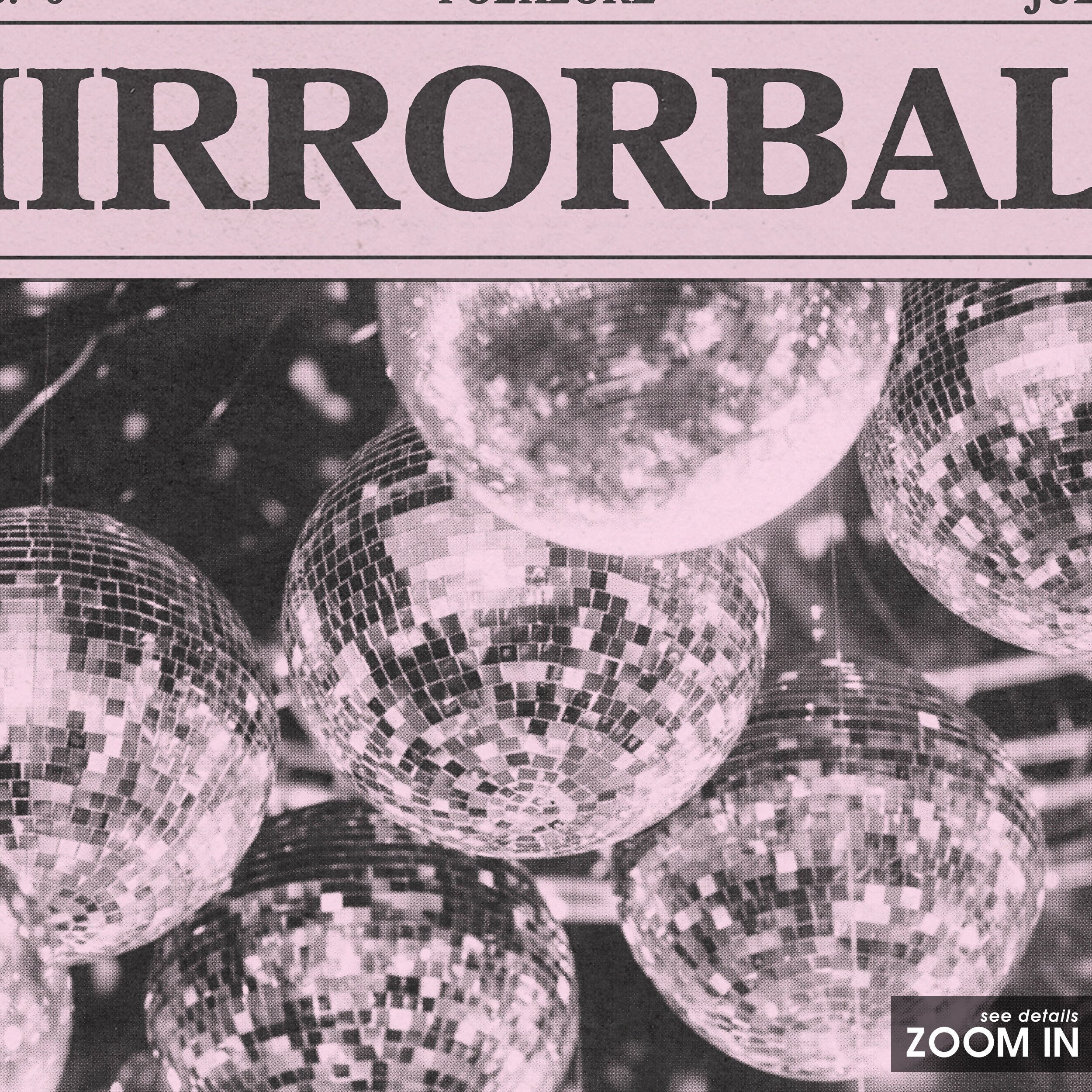 Taylor Swift Retro Newspaper Print, Mirrorball Poster, Mirrorball ...