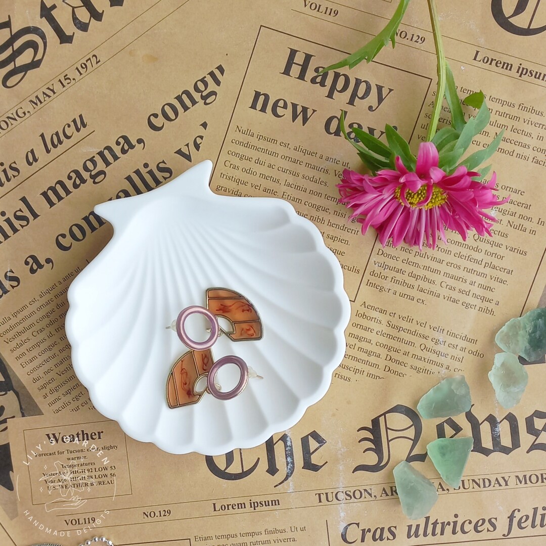 Handmade Shell Dish Tray - Etsy