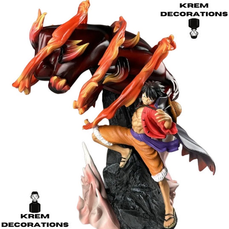 30cm One Piece Figure Luffy Anime Figures Three Forms of Arms Anime Pvc ...