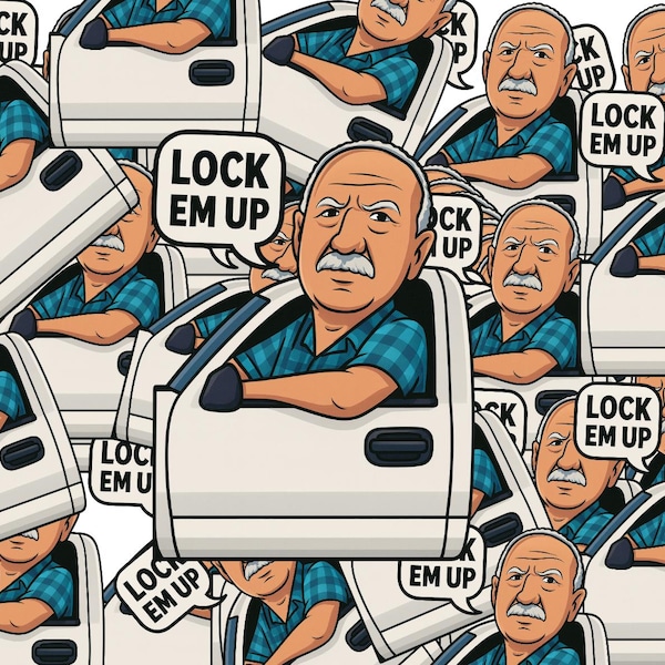 Lock Em up Sticker - Etsy