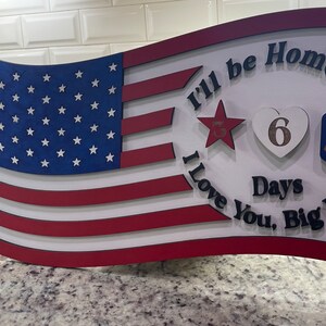 American Flag Countdown Calendar - SVG/DFX - Etsy